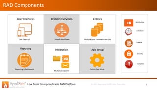 AppliFire - Low Code Rapid Application Development Platform | PPT