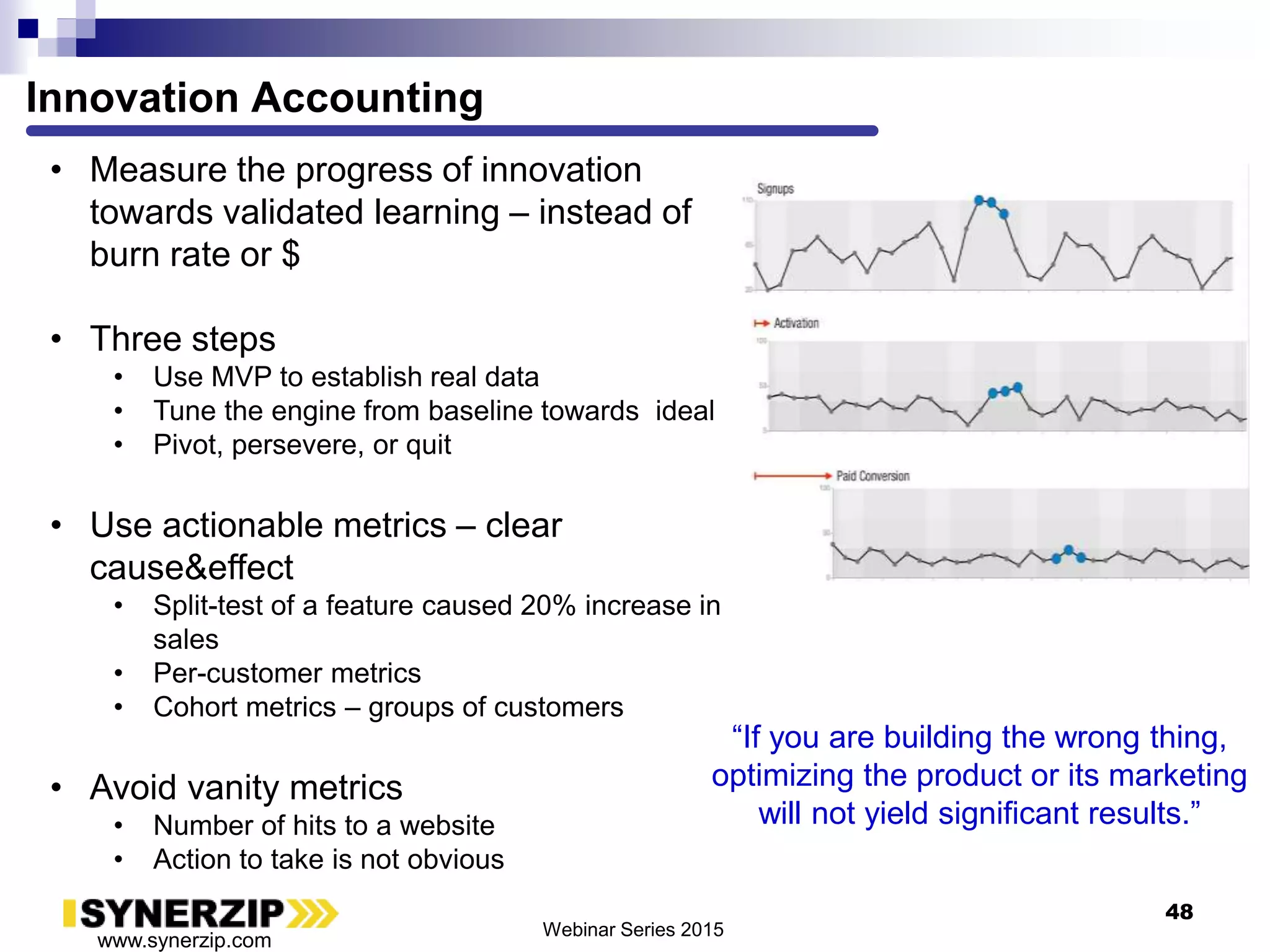 Applying Lean Startup Principles to Agile Projects | PPT
