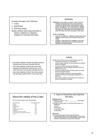 Language Testing :kinds of tests | PDF