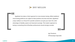 Applitools - Cross Browser | PPT