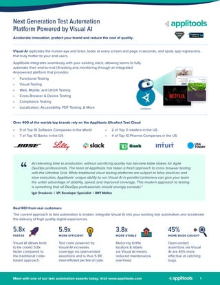 Applitools Framework | PDF