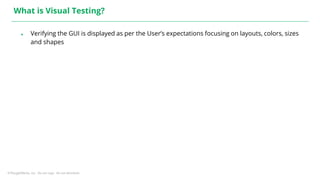 Applitools eyes workshop | PPTX