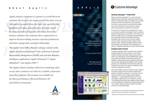 Applix brochure | PPT | Free Download