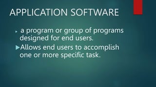 appllication-software-performing compter operations | PPTX