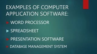appllication-software-performing compter operations | PPTX