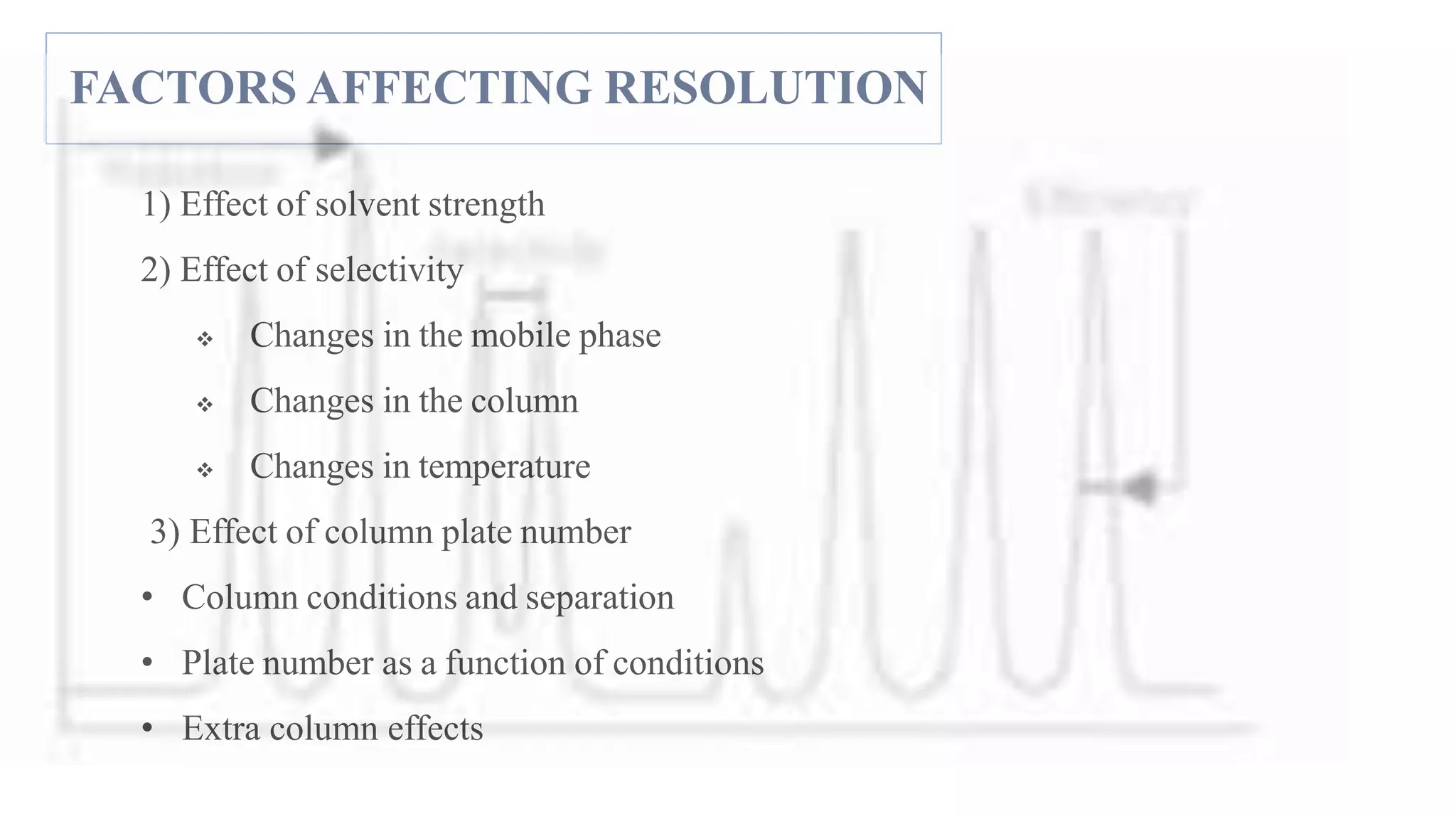 RESOLUTION AND APPLICATIONS OF HPLC | PPTX