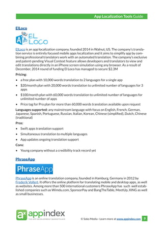 App Localization Tools Guide | PDF
