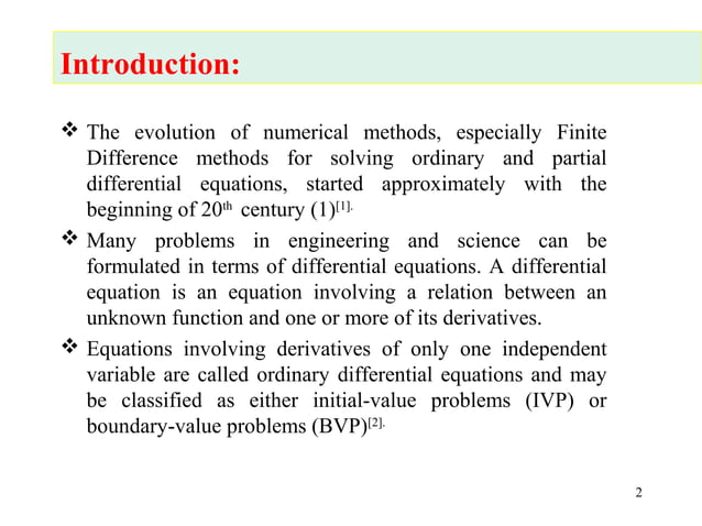 Application Of Numerical Methods Finite Difference In Heat Transfer Ppt Physics Science