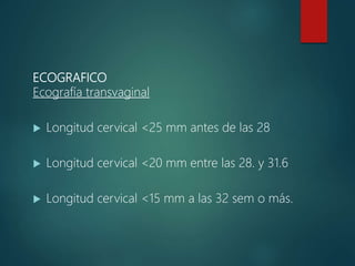 AMENAZA DE PARTO PRETERMINO App luis vasquez | PPTX