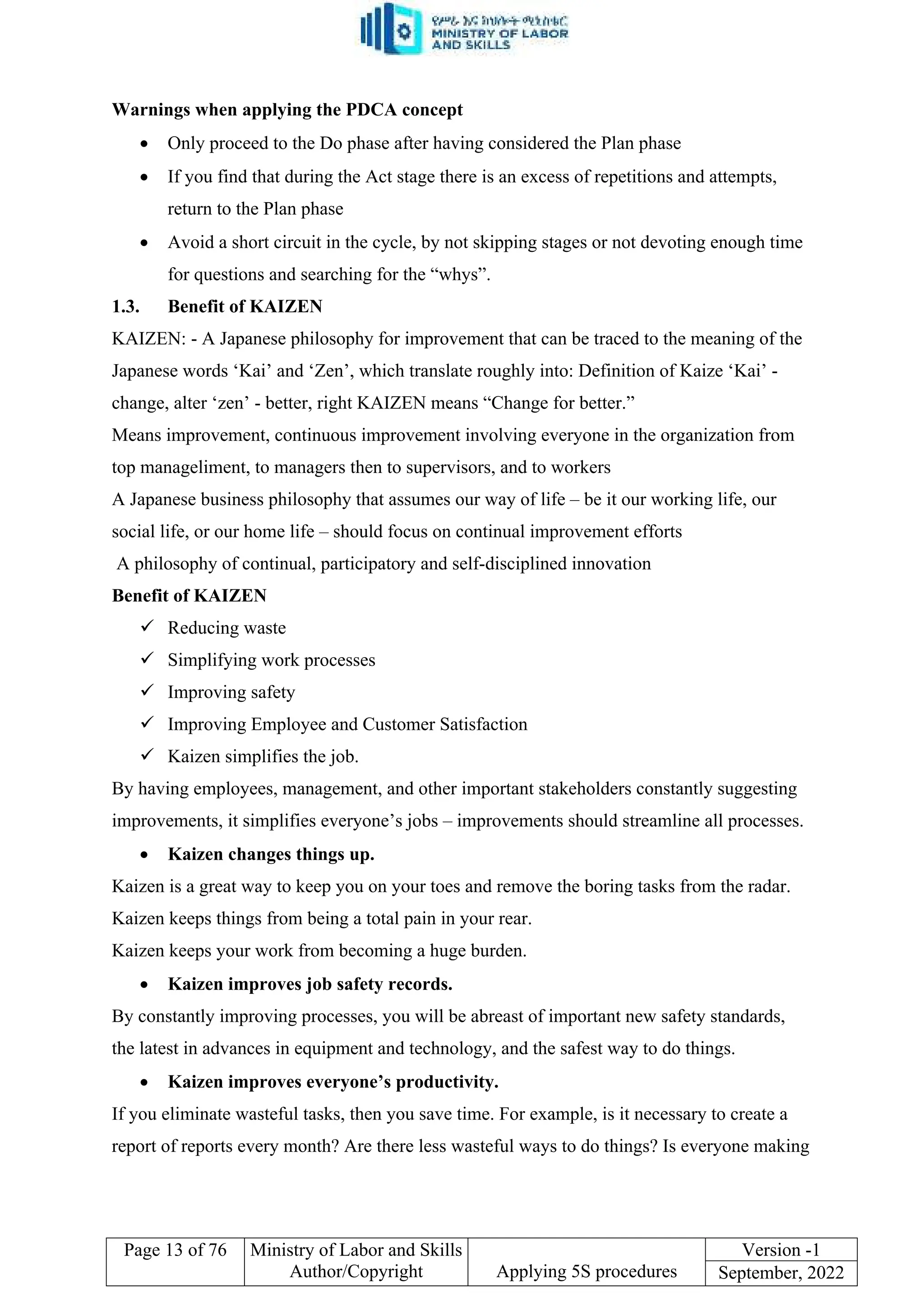 Apply 5S procedure for progressional .pdf