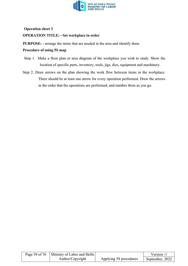 Apply 5S procedure for progressional .pdf