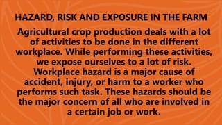APPLY APPROPRIATE SAFETY MEASURES WHILE WORKING IN FARM.pptx