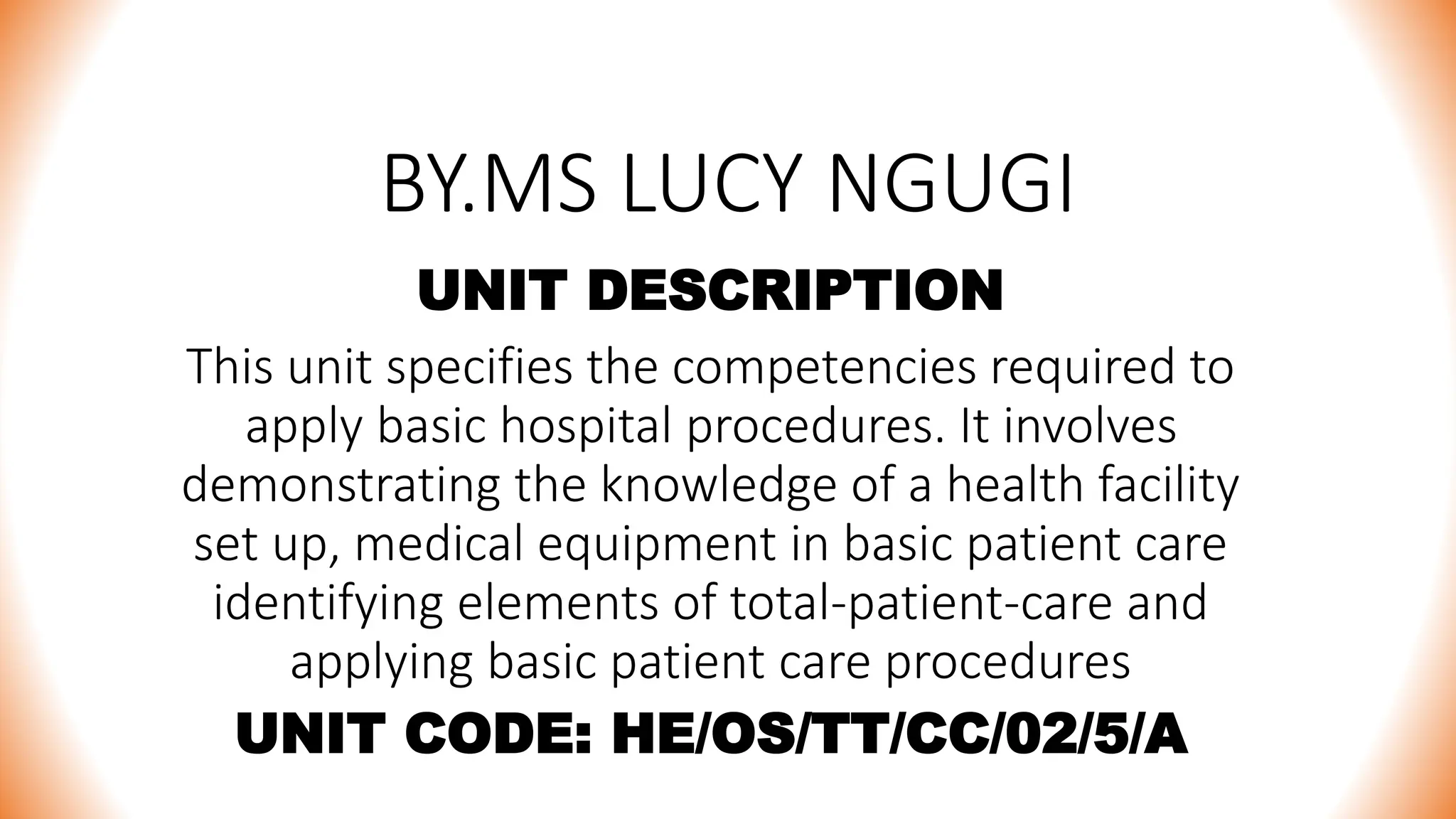 APPLY BASIC HOSPITAL for PROCEDURES.pptx | Physical Therapy | Wellness