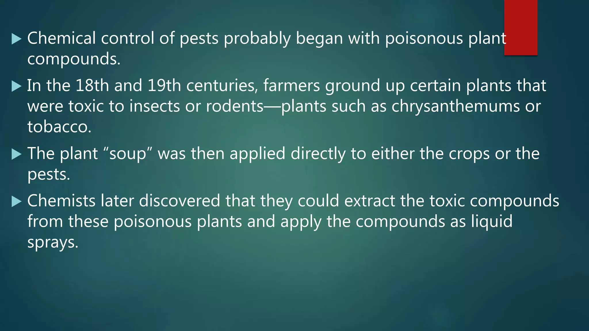 Apply chemical control measures | PPT
