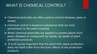 Apply chemical control measures | PPTX