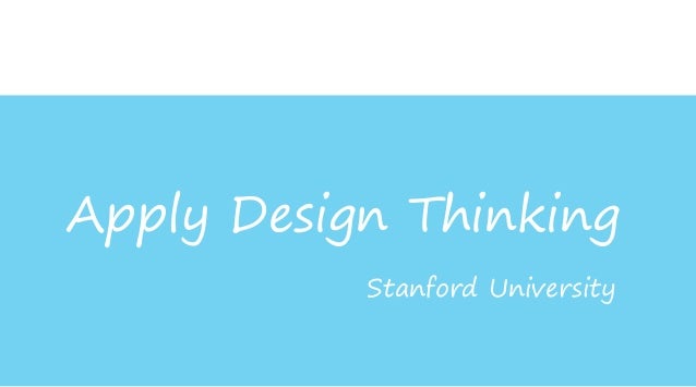 Apply Design Thinking