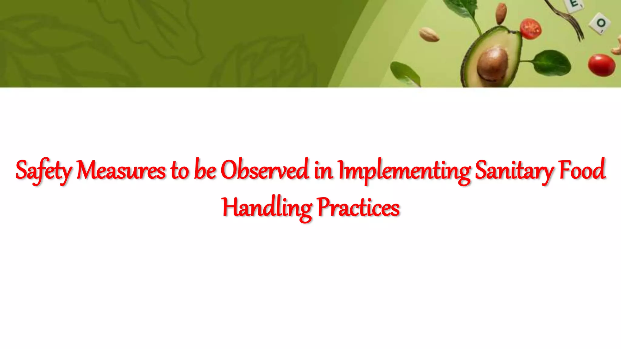 Apply Food Safety and Sanitation.pptx