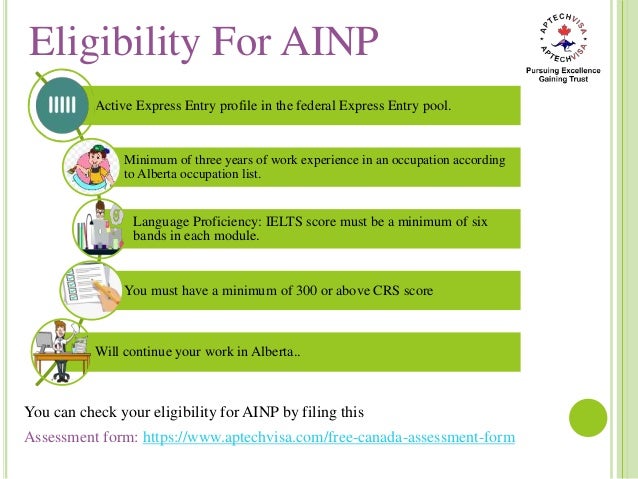 Apply for Alberta Immigration from India - Aptech Visa | PPT