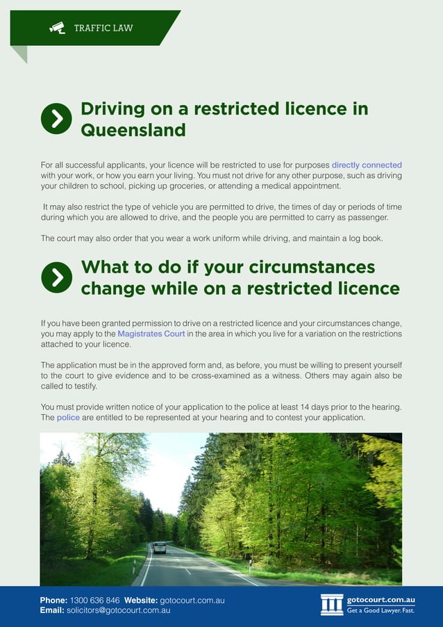 Apply for a Restricted Licence in Queensland | PDF | Law