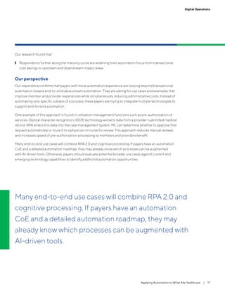Applying Automation to What Ails Healthcare | PDF