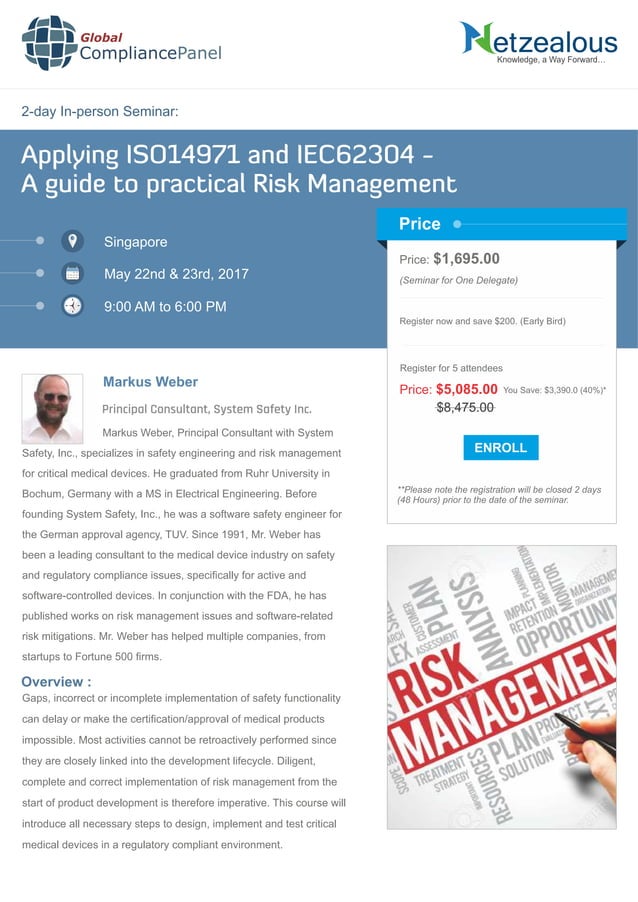 ApApplying ISO14971 / IEC62304 / IEC62366-1 A Practical Guide On How To ...