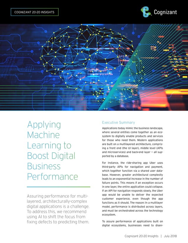 Applying Machine Learning to Boost Digital Business Performance | PDF