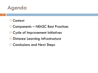 Applying NEASC Best Practices to Ensure the Quality of Online Programs | PPT