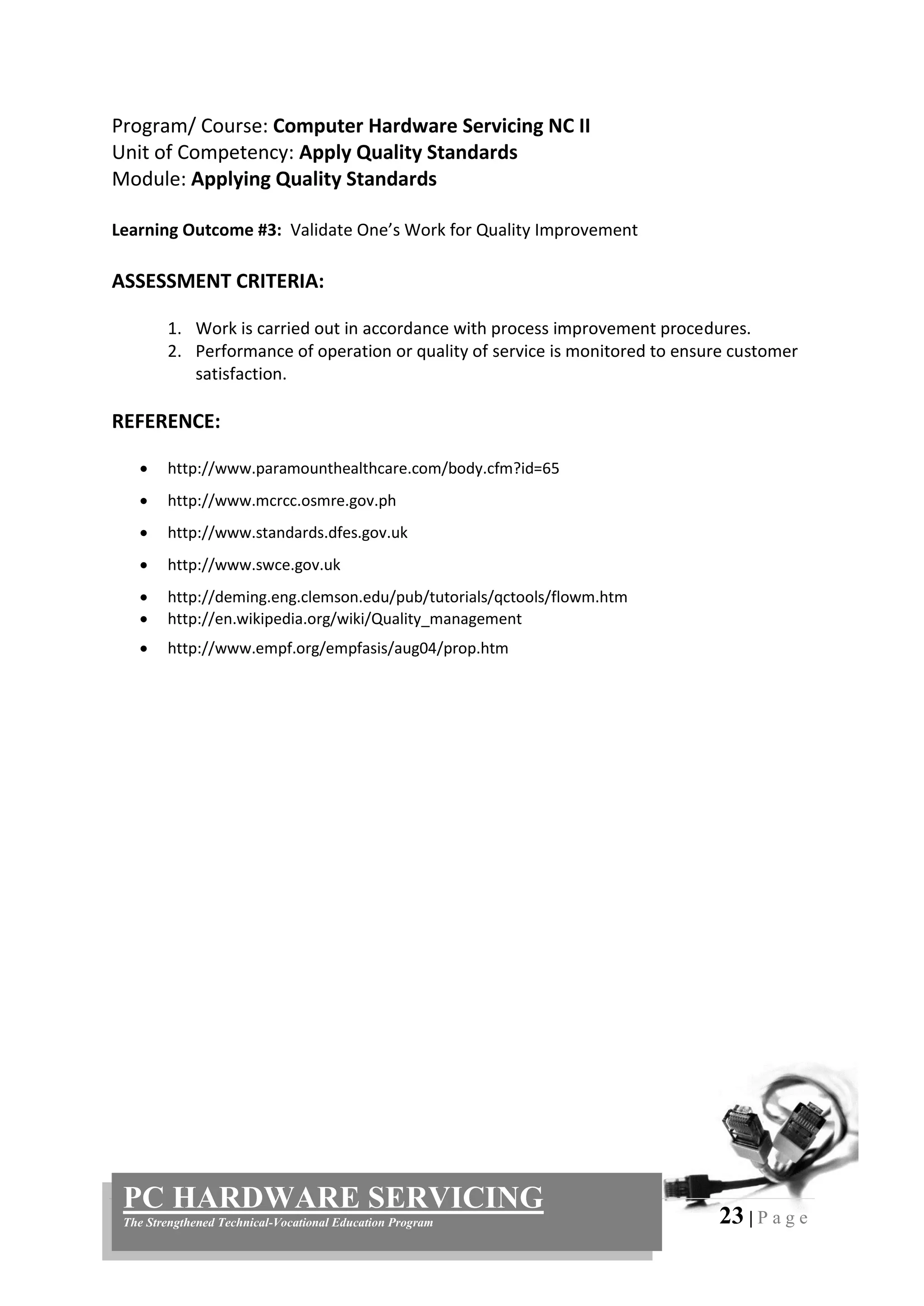 Applying quality-standard (css) | PDF