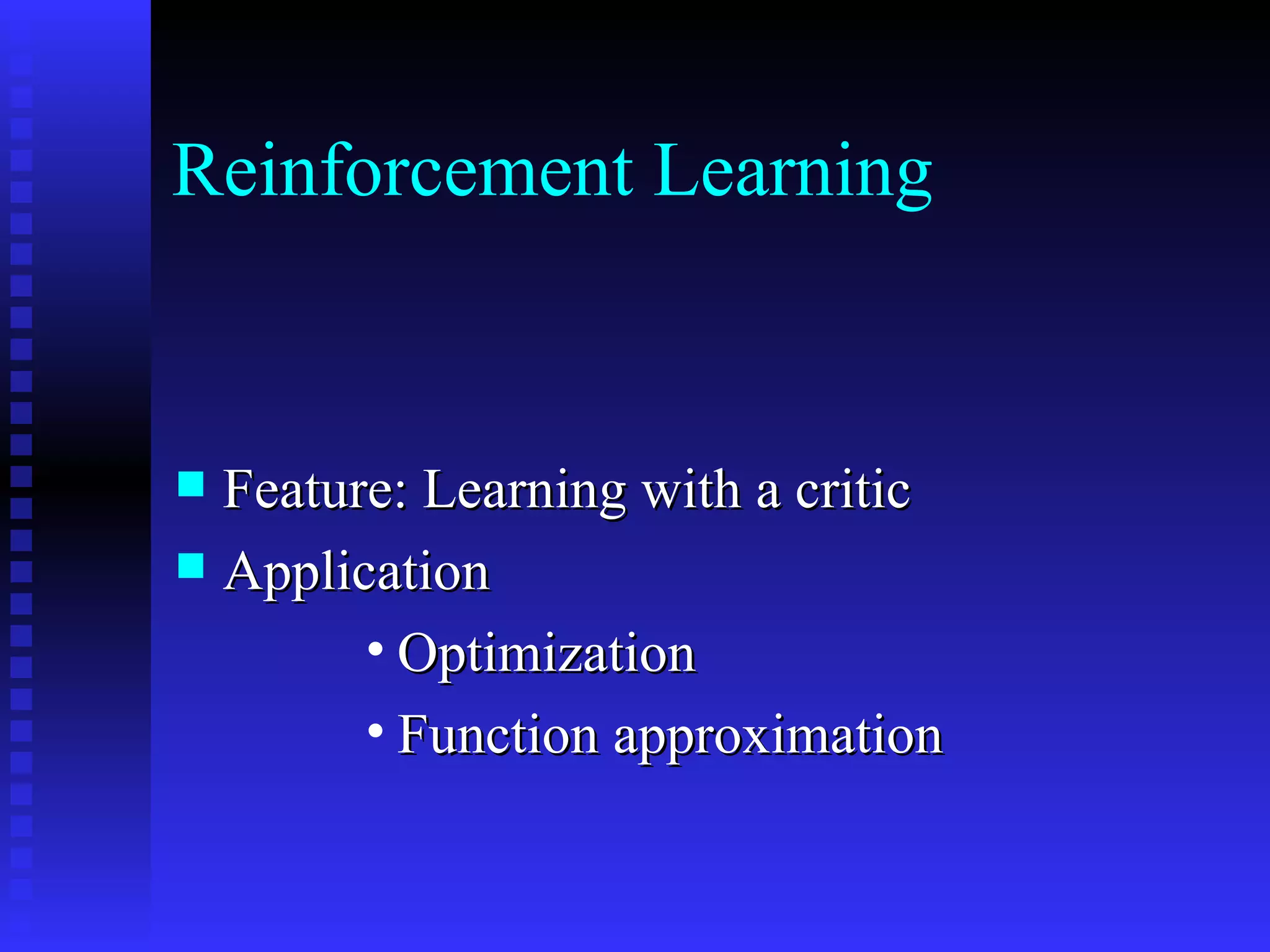Applying Reinforcement Learning for Network Routing | PPT