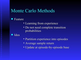 Applying Reinforcement Learning for Network Routing | PPT