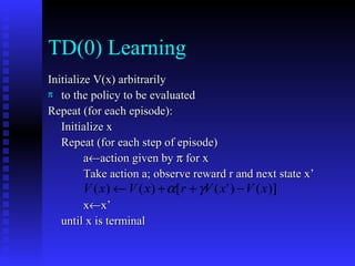 Applying Reinforcement Learning for Network Routing | PPT