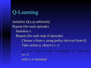 Applying Reinforcement Learning for Network Routing | PPT