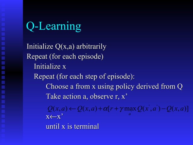 Applying Reinforcement Learning for Network Routing | PPT