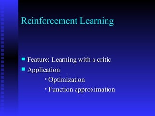 Applying Reinforcement Learning for Network Routing | PPT
