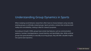 Applying-SocialPsychology-to-Sports-Team | PPTX