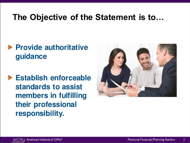 Understanding and Applying the Statement on Standards in PFP Services