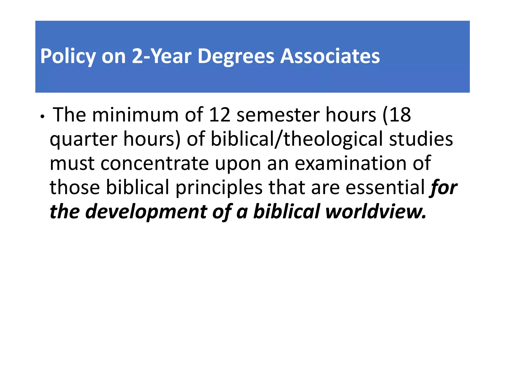 Applying a Biblical Worldview to the Assessment Process | PPTX
