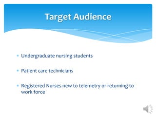 Applying a cardiac monitor internet in education | PPTX