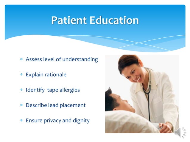 Applying a cardiac monitor internet in education | PPT