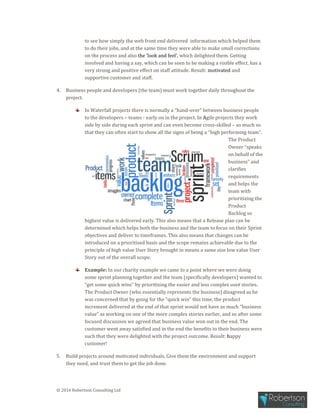 Applying agile principles a brief paper | PDF