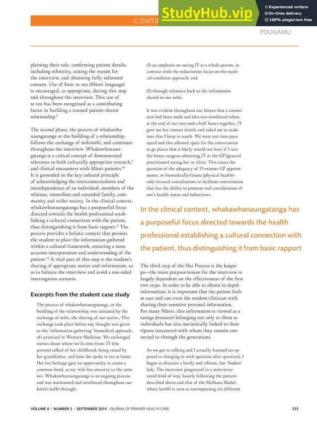 Applying A Maori-Centred Consultation Approach For Engaging With Maori ...