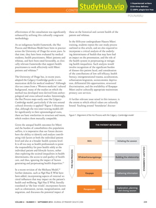 Applying A Maori-Centred Consultation Approach For Engaging With Maori Patients An Undergraduate ...