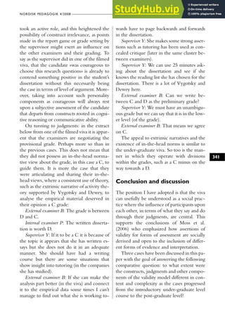 Applying A Validity Argument To The Viva | PDF