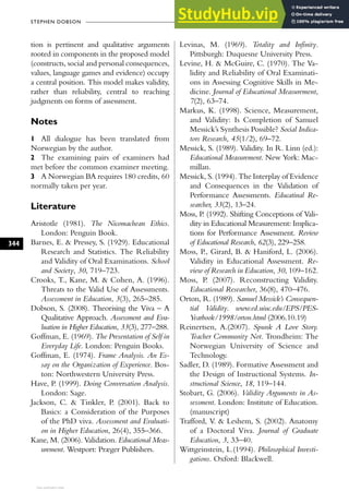 Applying A Validity Argument To The Viva | PDF