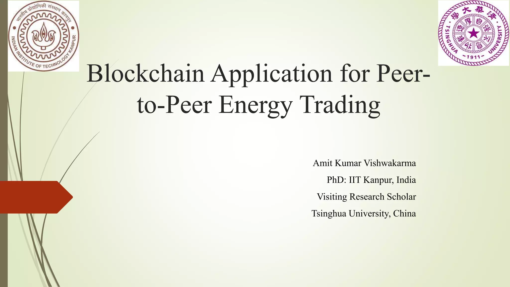 Applying Blockchain for P2P Energy Trading | PPTX