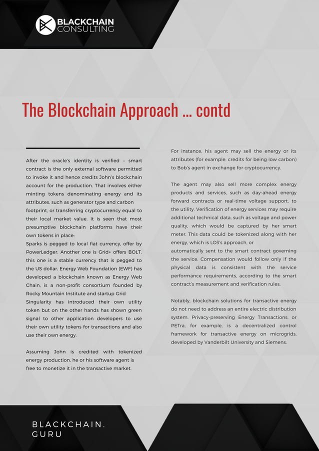 Applying Blockchain to Transactive Energy | PDF