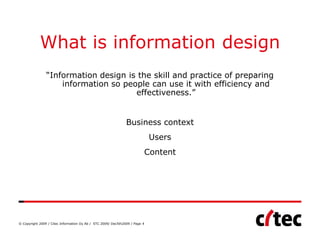 Applying Business Process Principles To Information Design | PPT