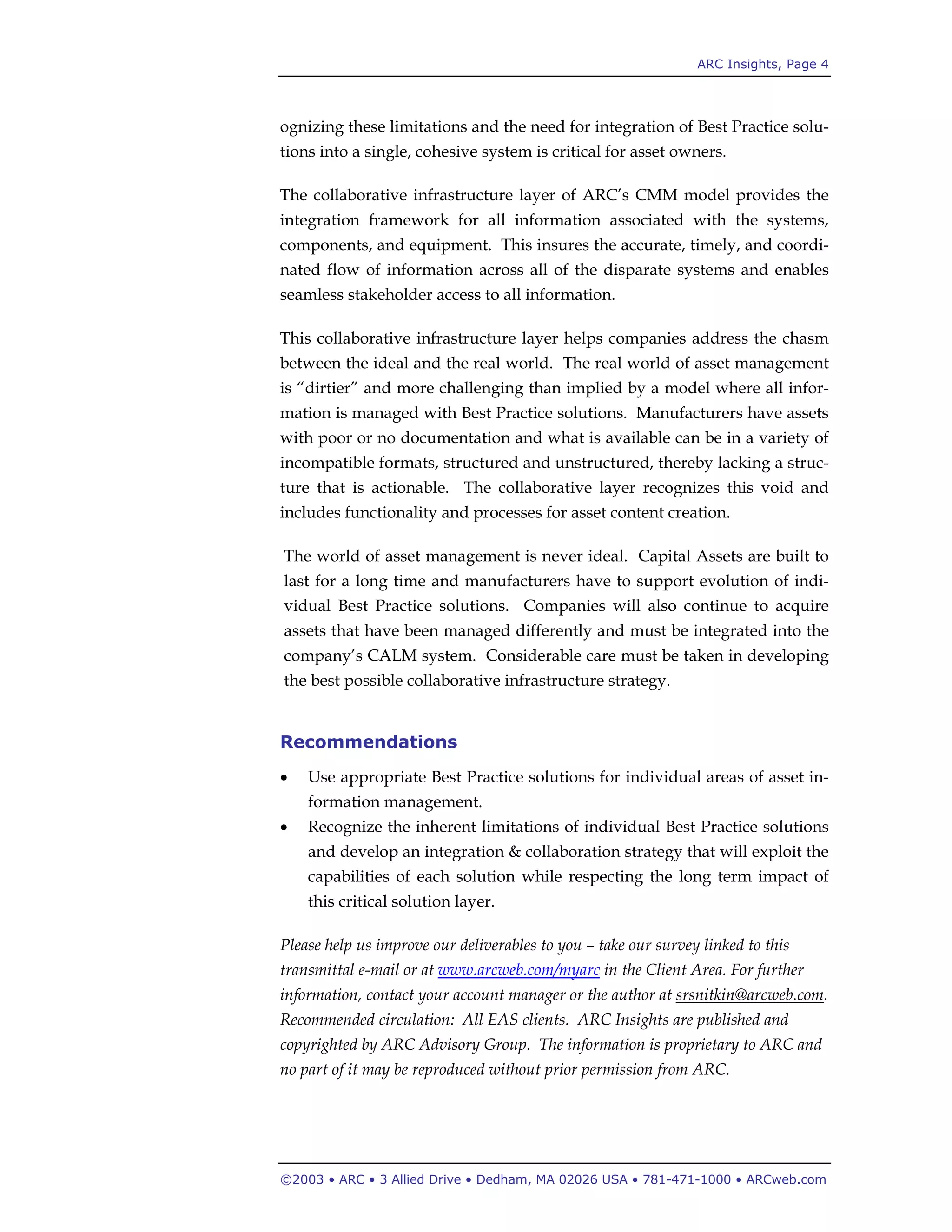 Applying cmm model to asset information management | PDF