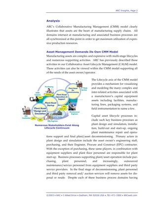 Applying cmm model to asset information management | PDF