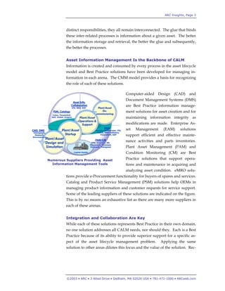 Applying cmm model to asset information management | PDF